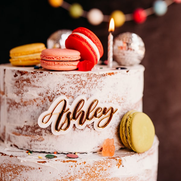 Name Plate for Cake - Etsy