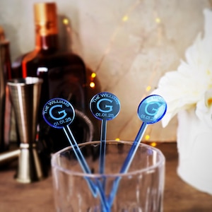 Personalized Wedding Drink Stirrers: Custom Acrylic Cocktail Swizzle ...