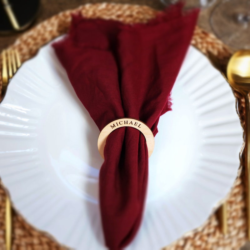 Custom Napkin Ring - Etsy
