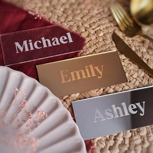 Acrylic Place Cards, Wedding Name Tags, Acrylic Name Place Card ...