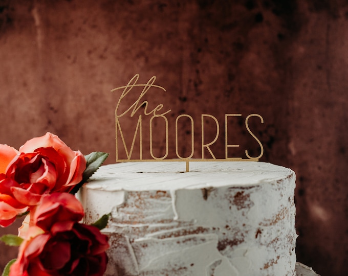 Custom Cake Topper, Gold Glitter, Personalized Cake Topper, Custom Text ...