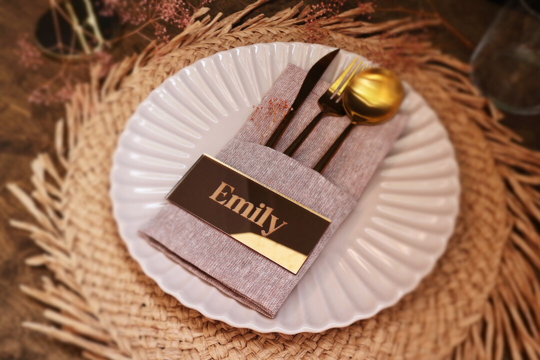 Acrylic Place Cards, Wedding Name Tags, Acrylic Name Place Card ...