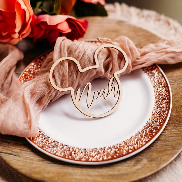 Mickey Mouse Name Tags - Etsy