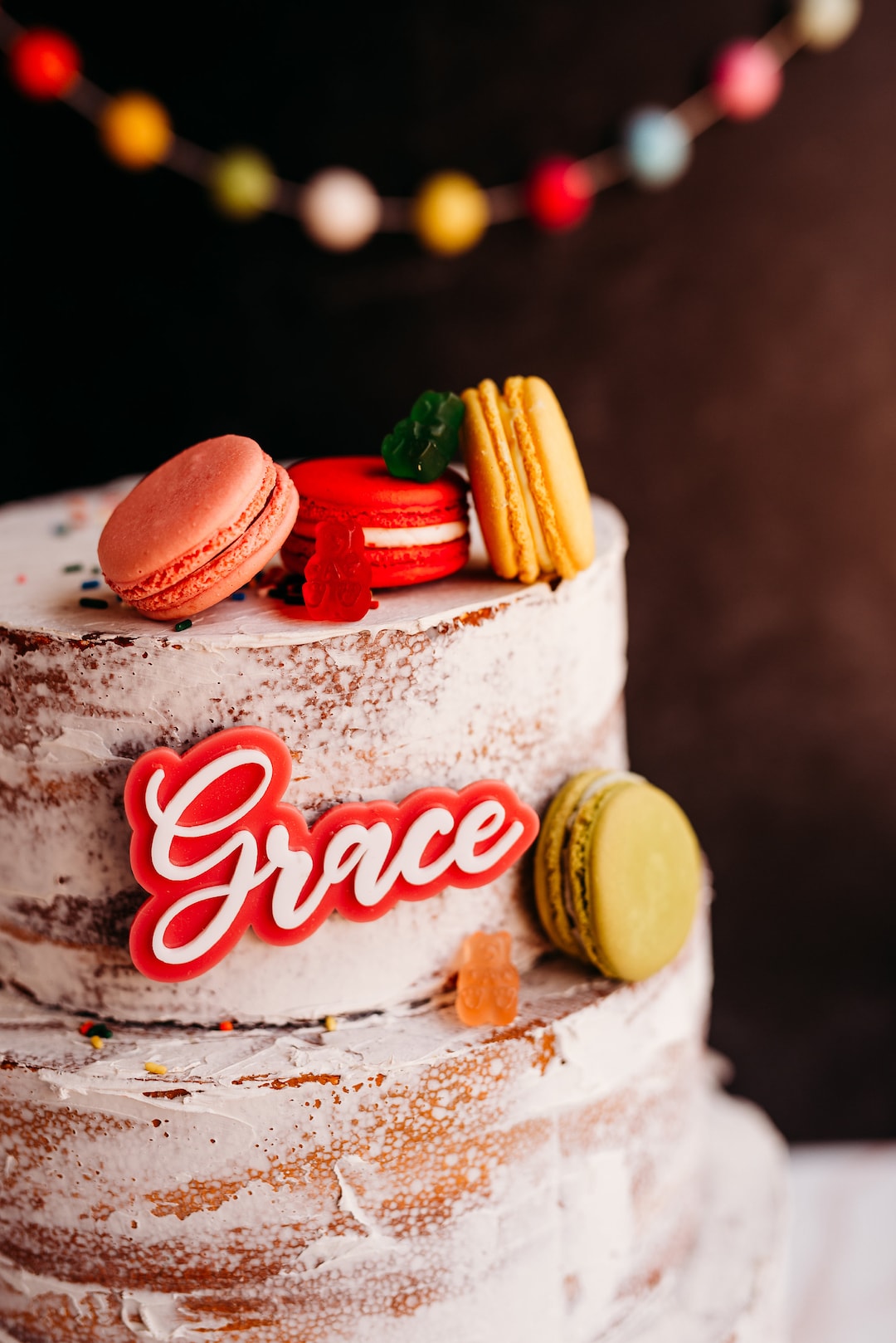 Acrylic Cake Topper, Name for Cake, Cake 3d Tag, Birthday 2 Layer ...