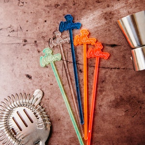 Personalized Wedding Drink Stirrers: Custom Acrylic Cocktail Swizzle ...
