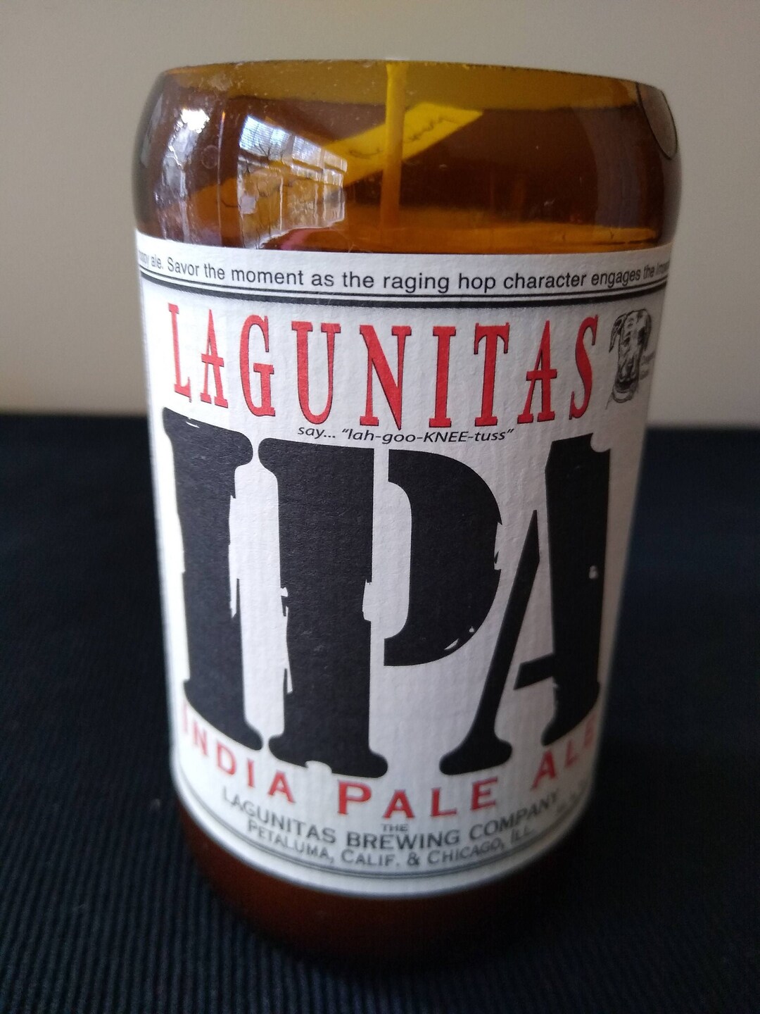 Craft Beer Candle, Lagunitas IPA, Lemon-rosemary Scent, Gift for Dad ...