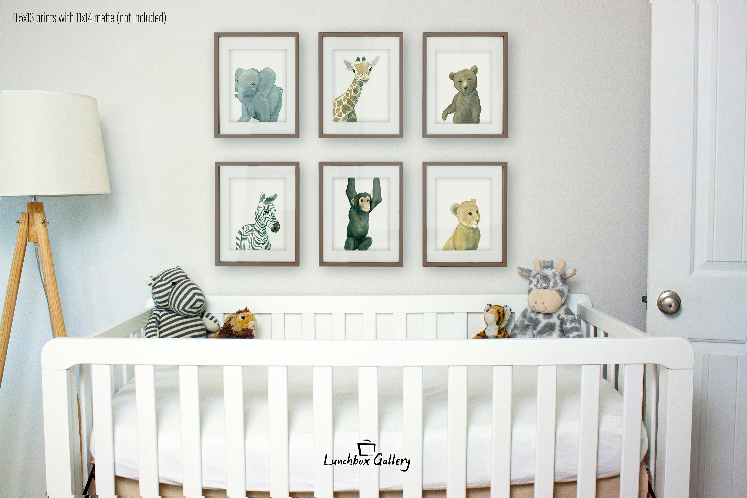 Zoo Animal Safari Nursery Décor Set of 6 Jungle Animal Lion - Etsy