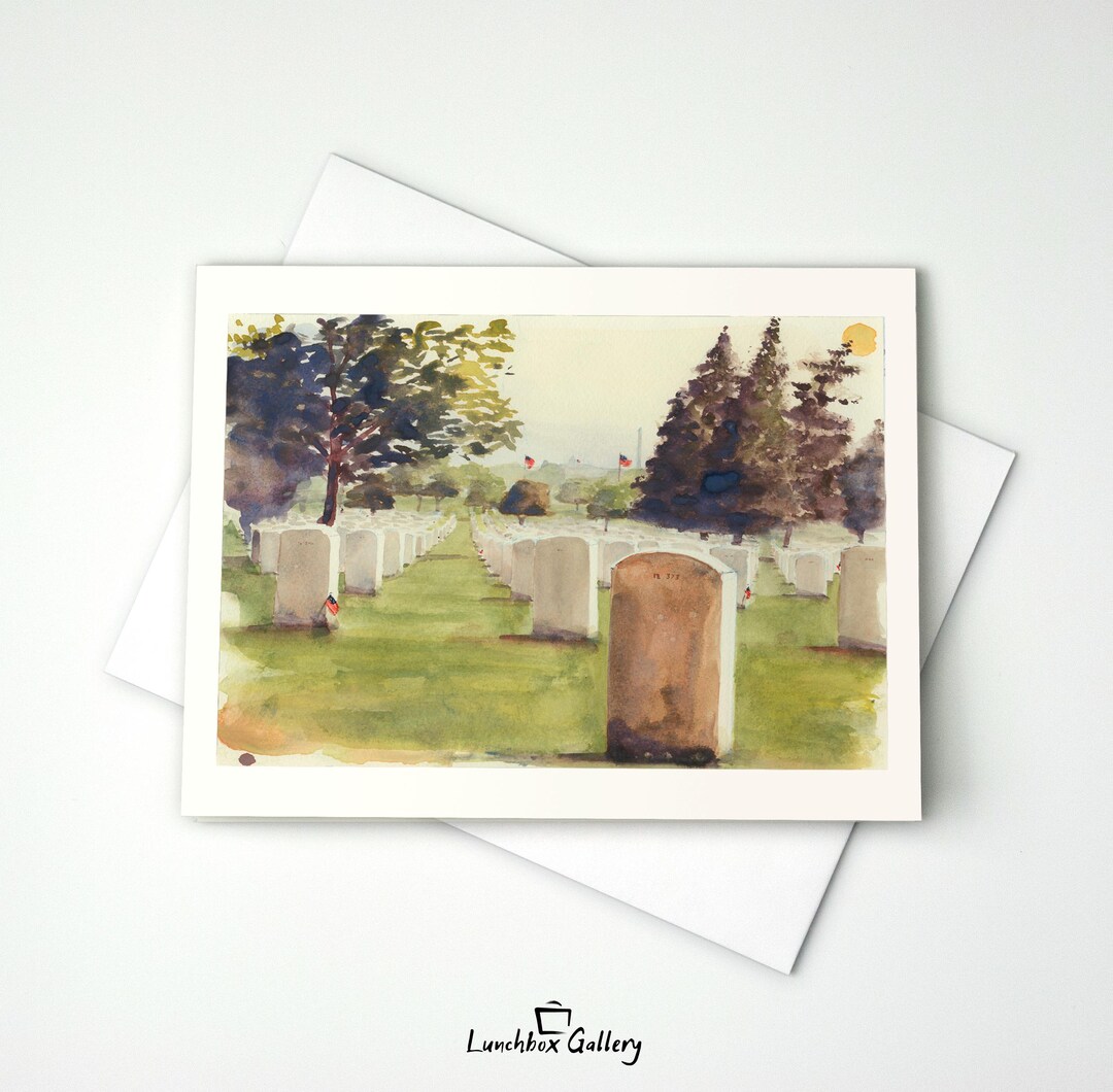 Arlington National Cemetery Notecard Set Blank Stationery Thank You ...