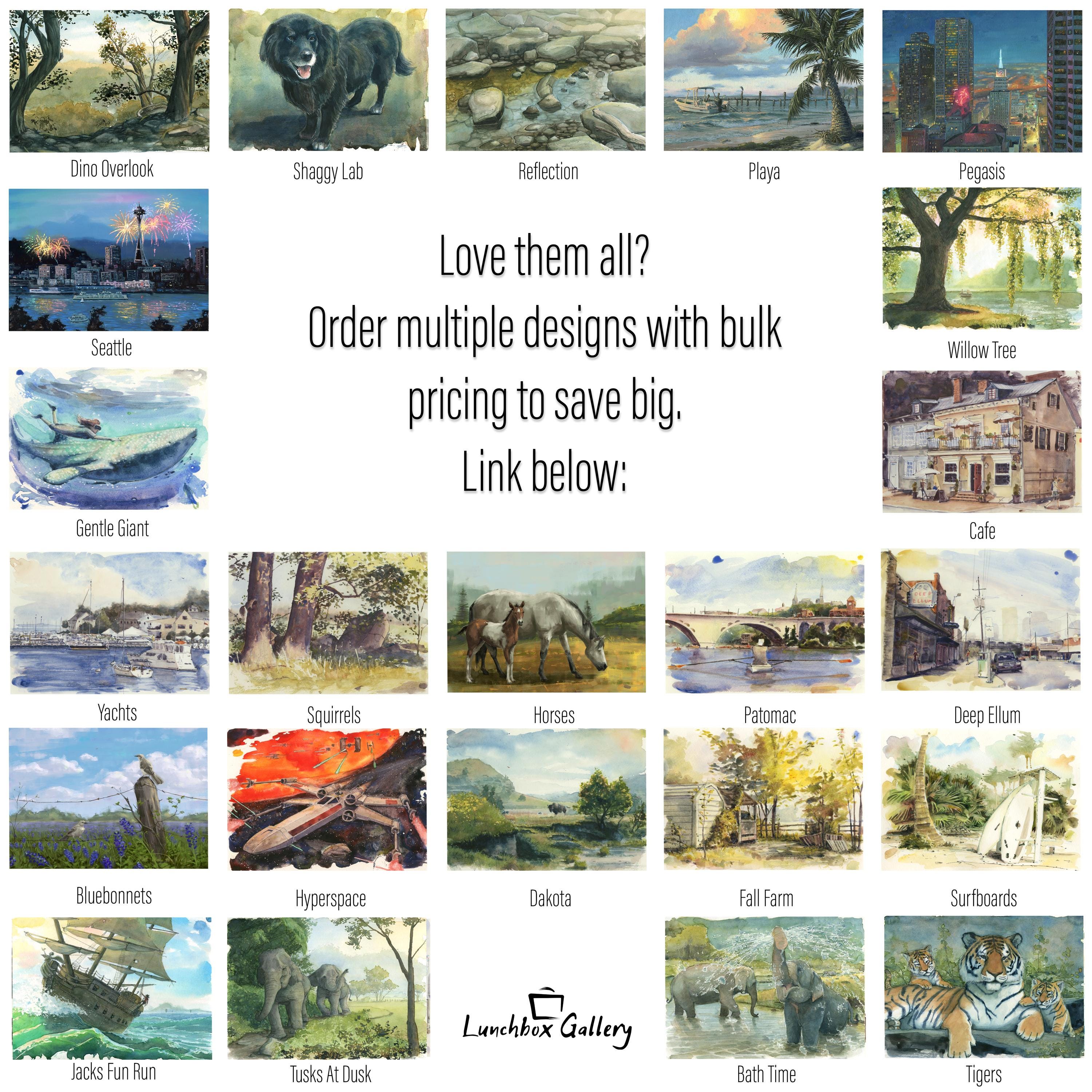 Spaceship Fantasy Art Notecard Set Blank Stationery Thank You Cards - Etsy