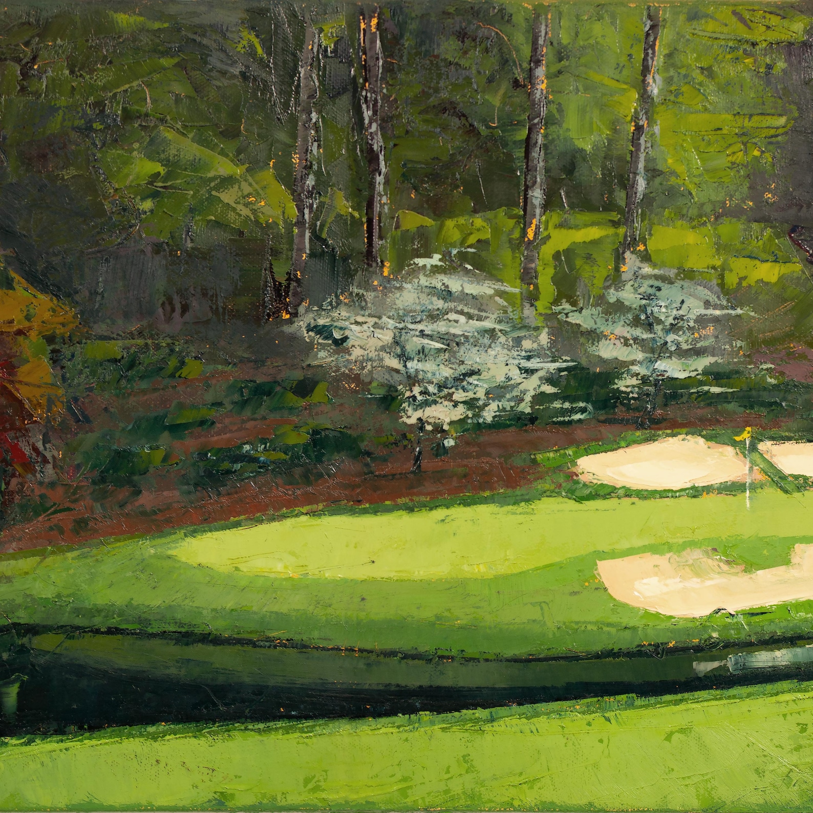 Augusta National 12th Hole Golf Painting | Masters Amen Corner Canvas ...