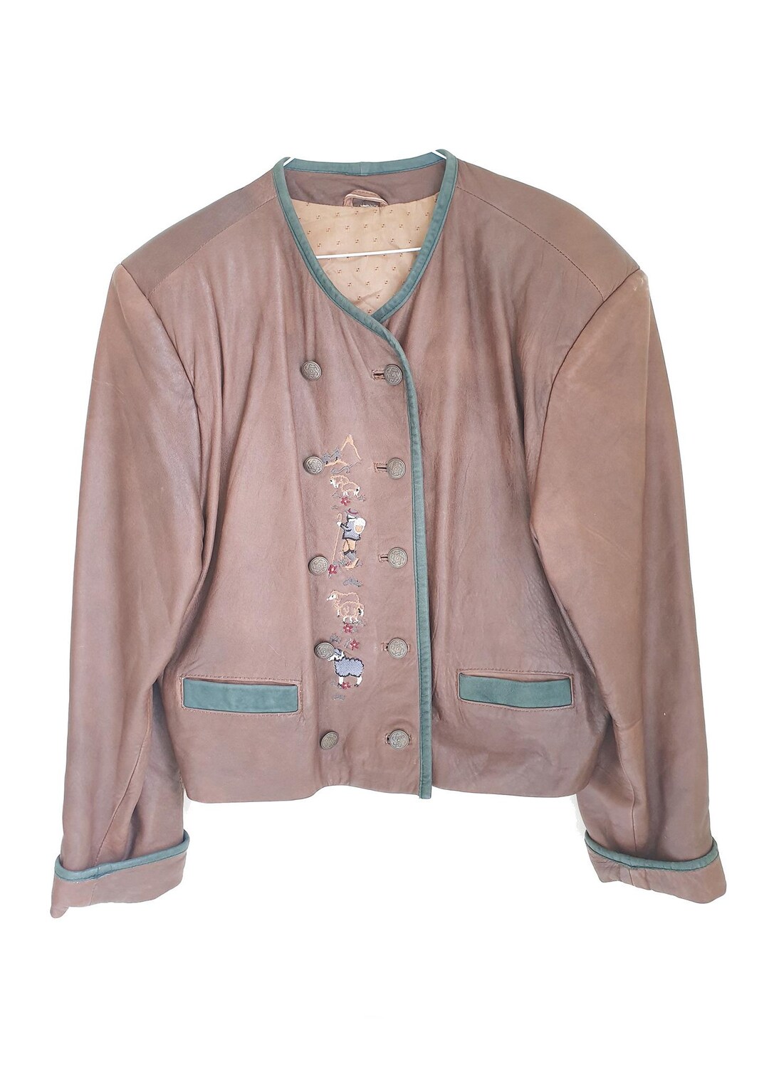 Vintage Bavarian Suede Jacket – Tyrol Lederhosen Blazer, Oktoberfest ...