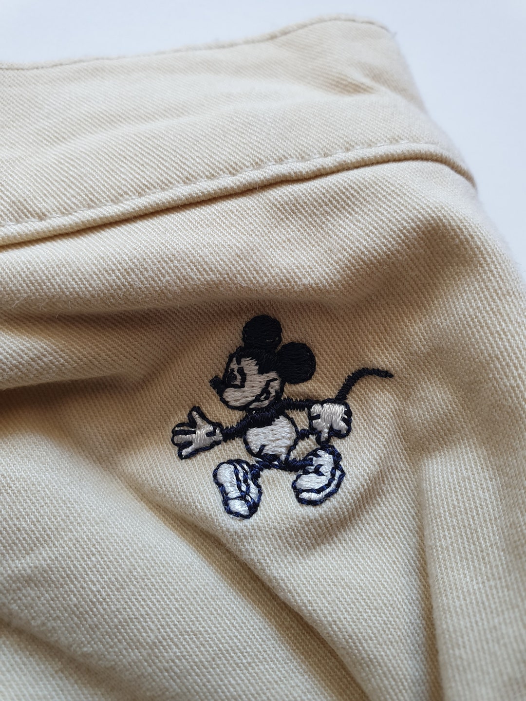 Vintage DONALDSON Original Disney MICKEY Mouse Beige Cotton Trousers ...