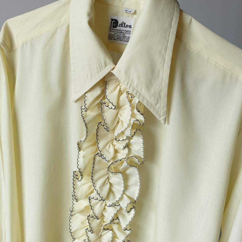 Ruffled Tuxedo Shirt - Etsy