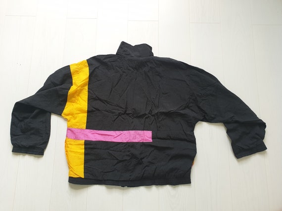 Vintage 1980s color block track jacket / 80s 90s men'… - Gem