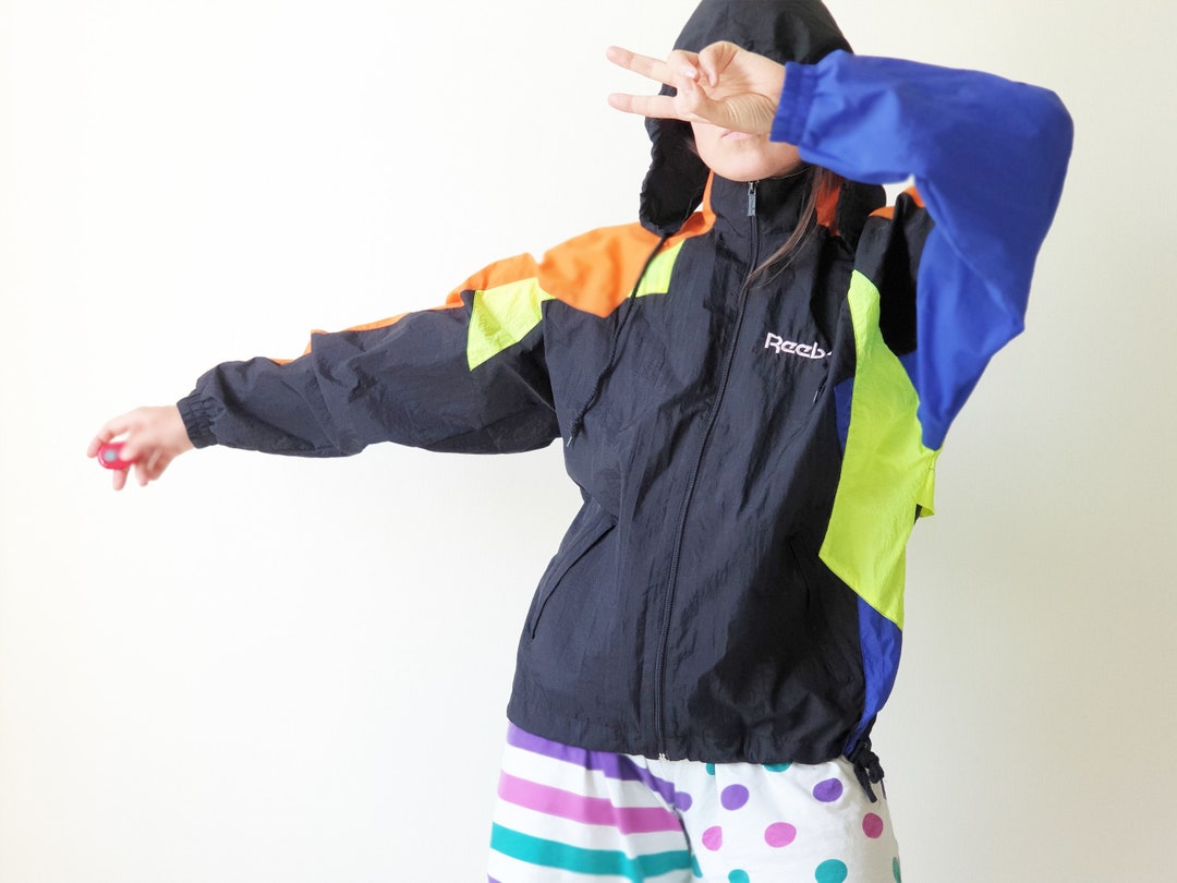 1980s Reebok Tracksuit Jacket / Color Block Track Jacket / Vintage ...