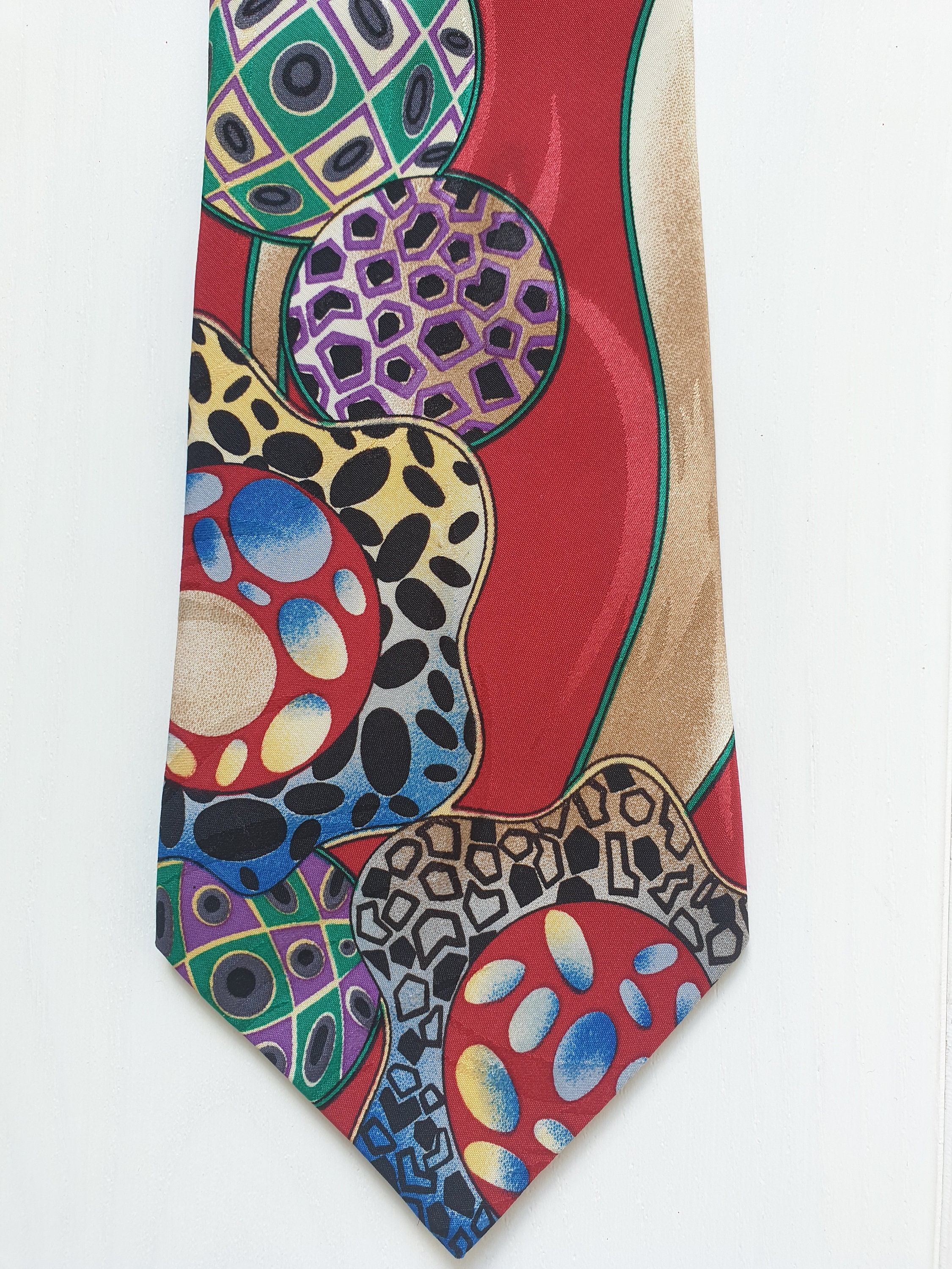 1980s Vintage PSYCHEDELIC Print Necktie Swing Tie Multicolor - Etsy