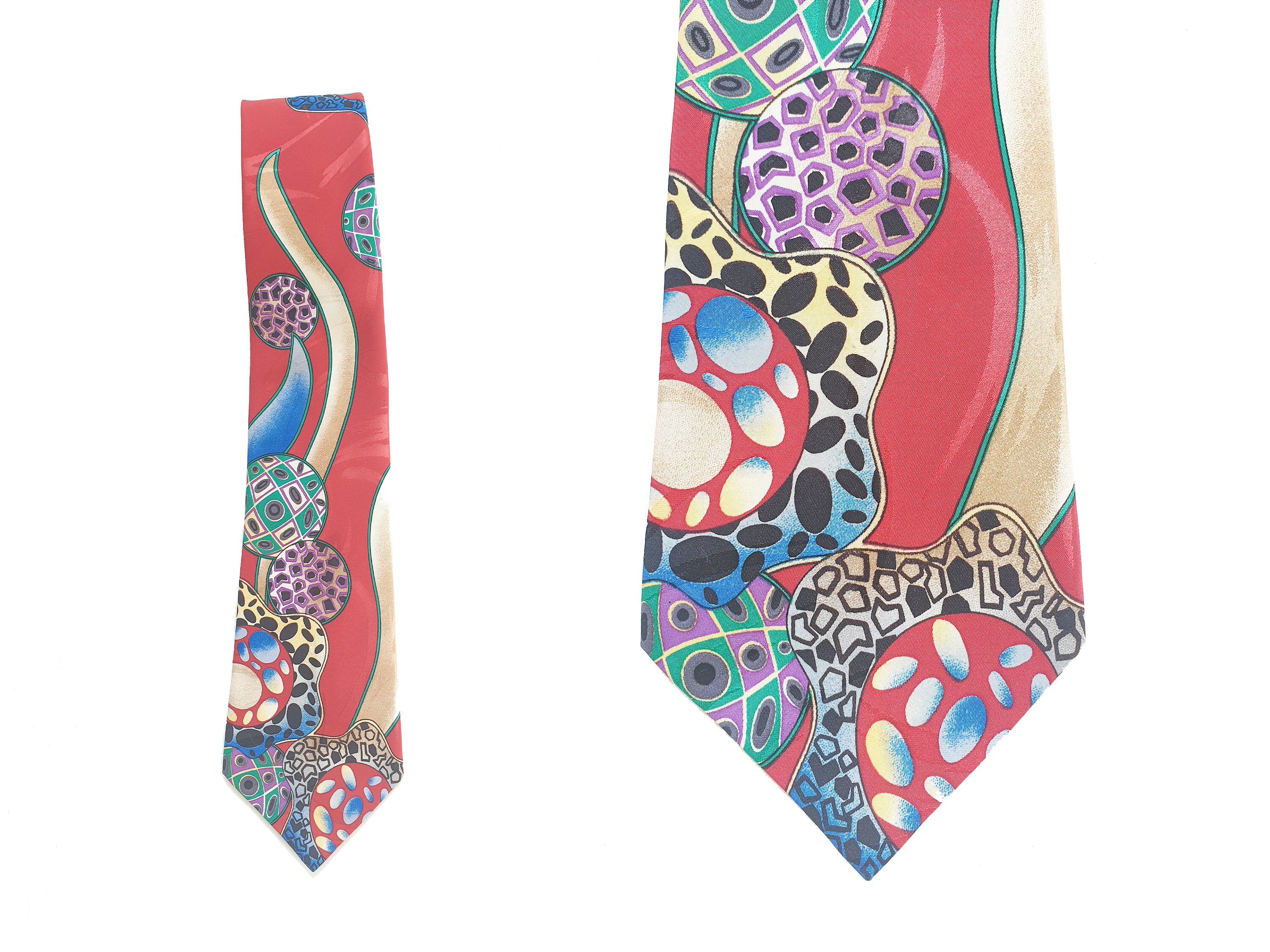 1980s Vintage PSYCHEDELIC Print Necktie Swing Tie Multicolor - Etsy