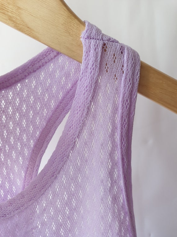 Deadstock 1980s lilac body / racerback bodysuit / Vin… - Gem