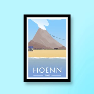 Hoenn Travel Poster Pokemon Print - Etsy