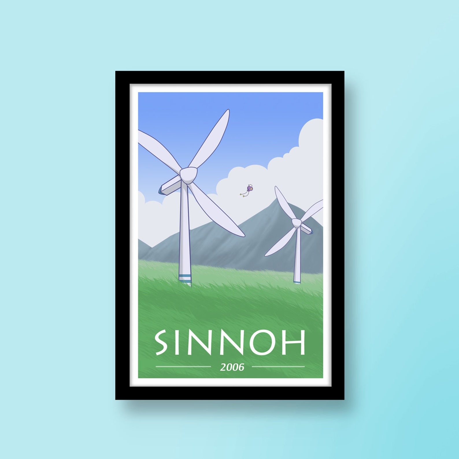 Sinnoh Travel Poster Pokemon Print - Etsy