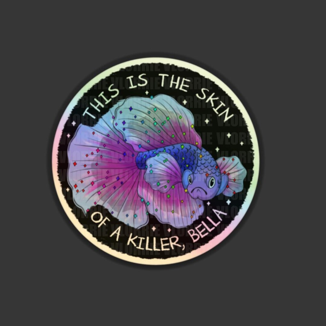 This is the Skin of A Killer Bella Sparkle Betta Fish Holographic ...