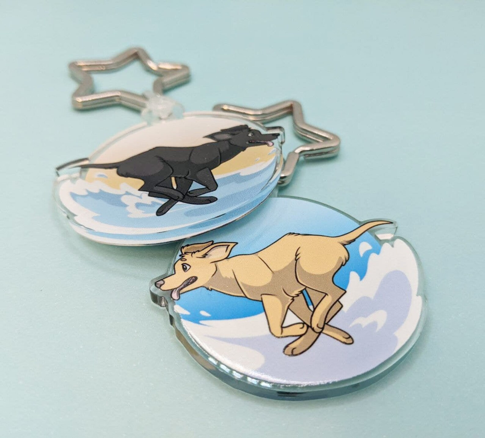 Labrador Dog Acrylic Keychain Double Sided - Etsy
