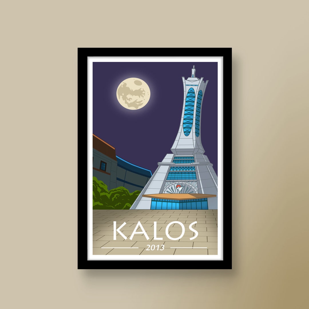 Kalos Reiseposter Pokemon Print - Etsy.de