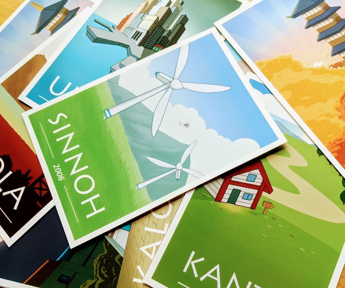 Sinnoh Travel Poster Pokemon Print - Etsy