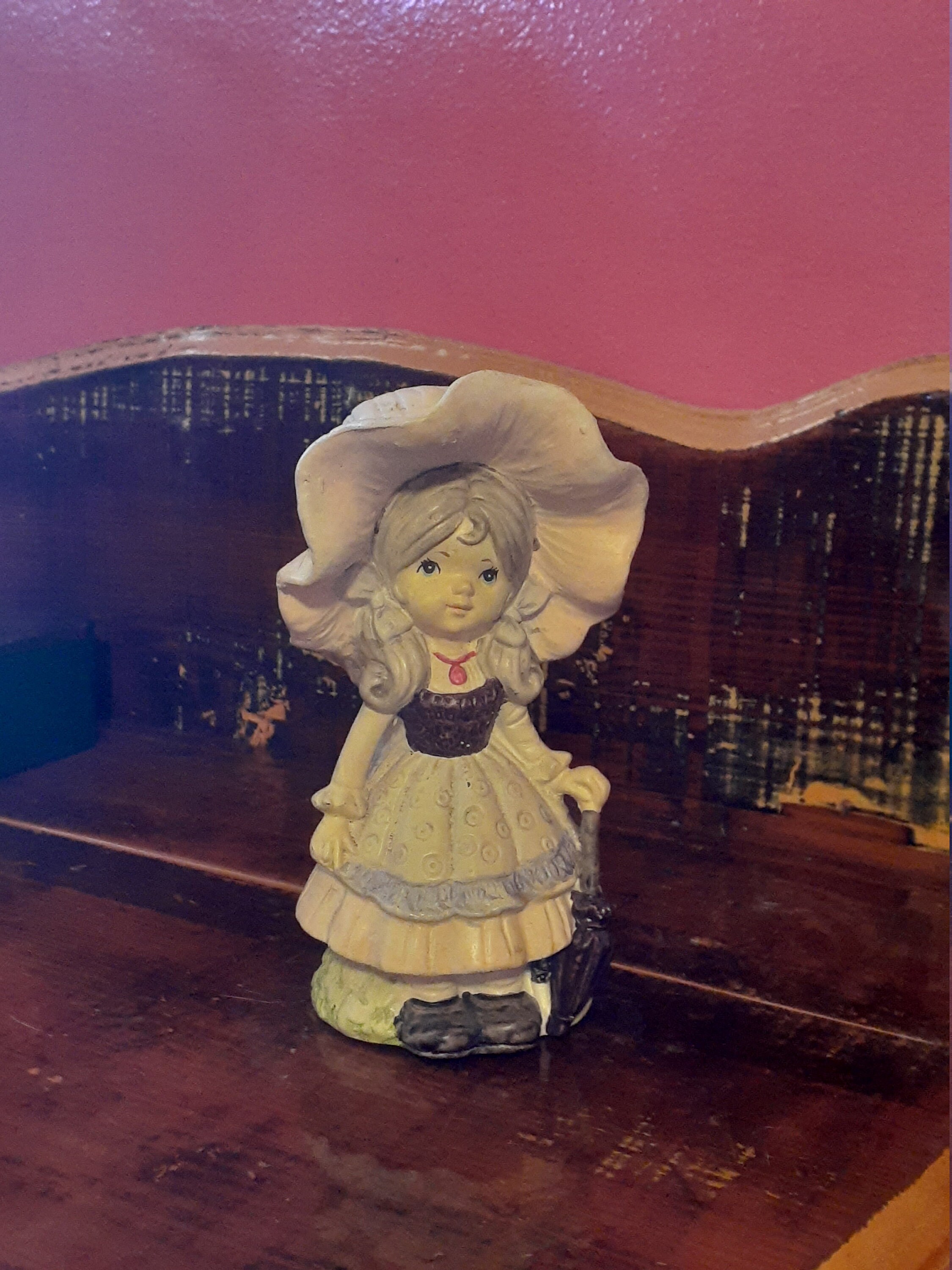 Vintage Chadwick Miller Chalkware Little Bo Peep Prairie Girl Piggy ...