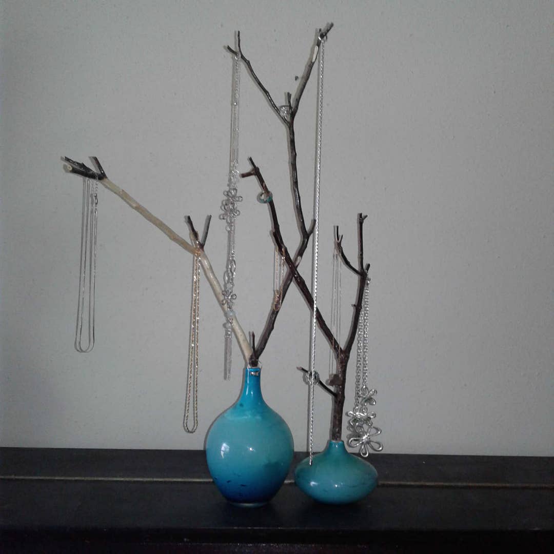 Handmade JEWELRY TREE, Original Modern ART Piece, Jewelry Stand for ...