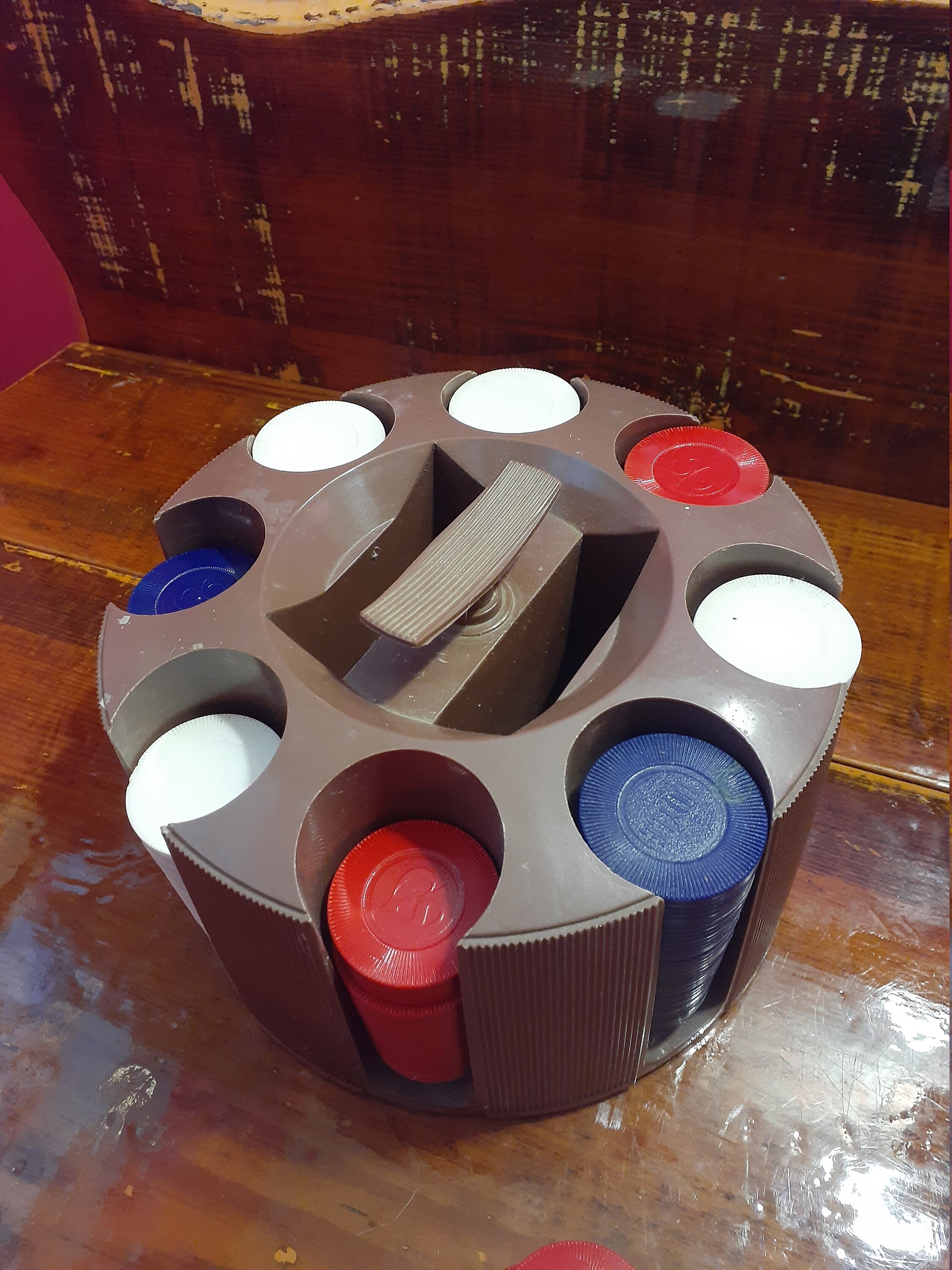 Vintage HOYLE Rotating POKER Chip Setvintage Man Cave - Etsy