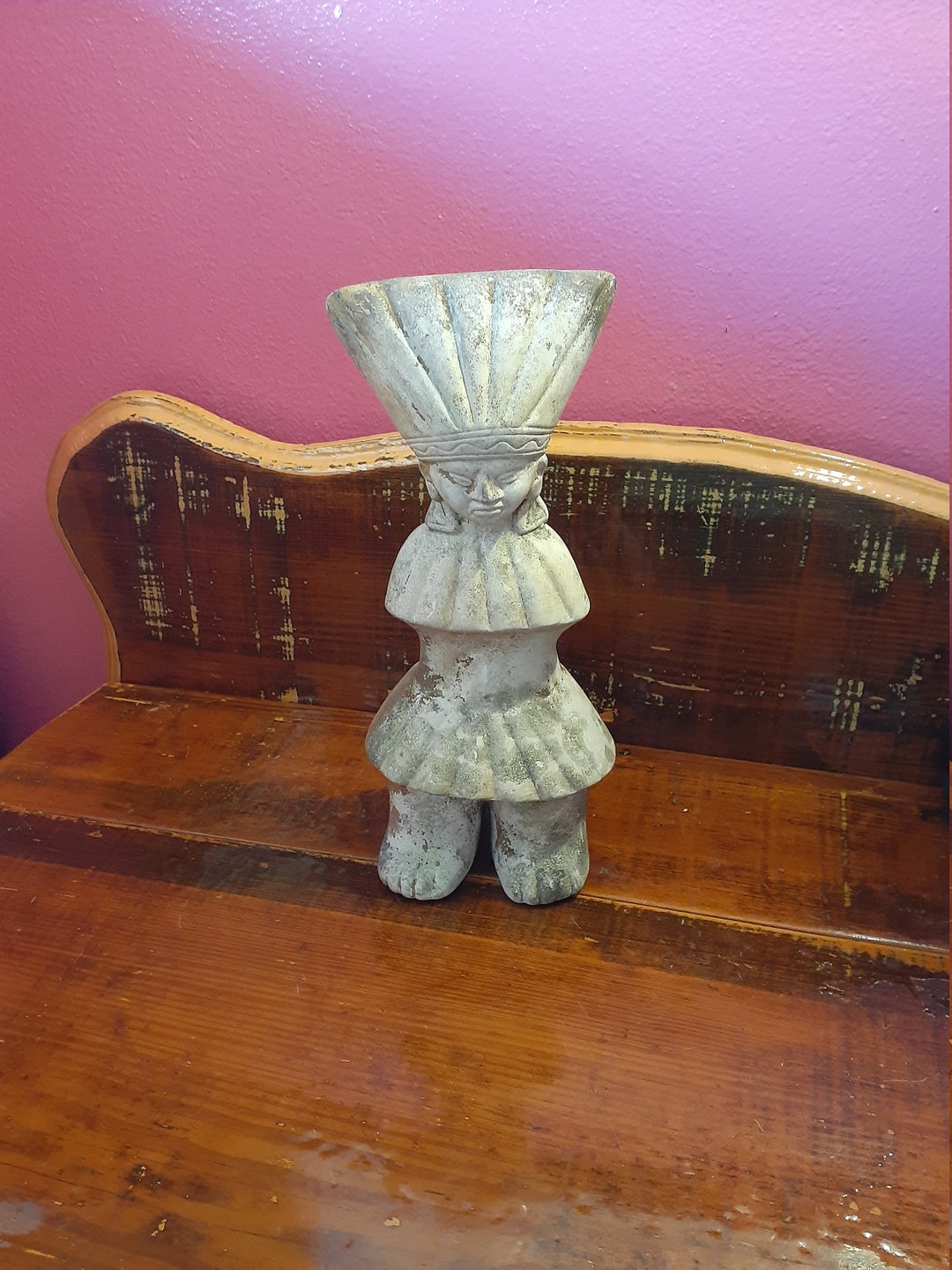 Vintage Mexican Terra Cotta Red Clay CERAMIC MAYAN Statue,terra Cotta ...