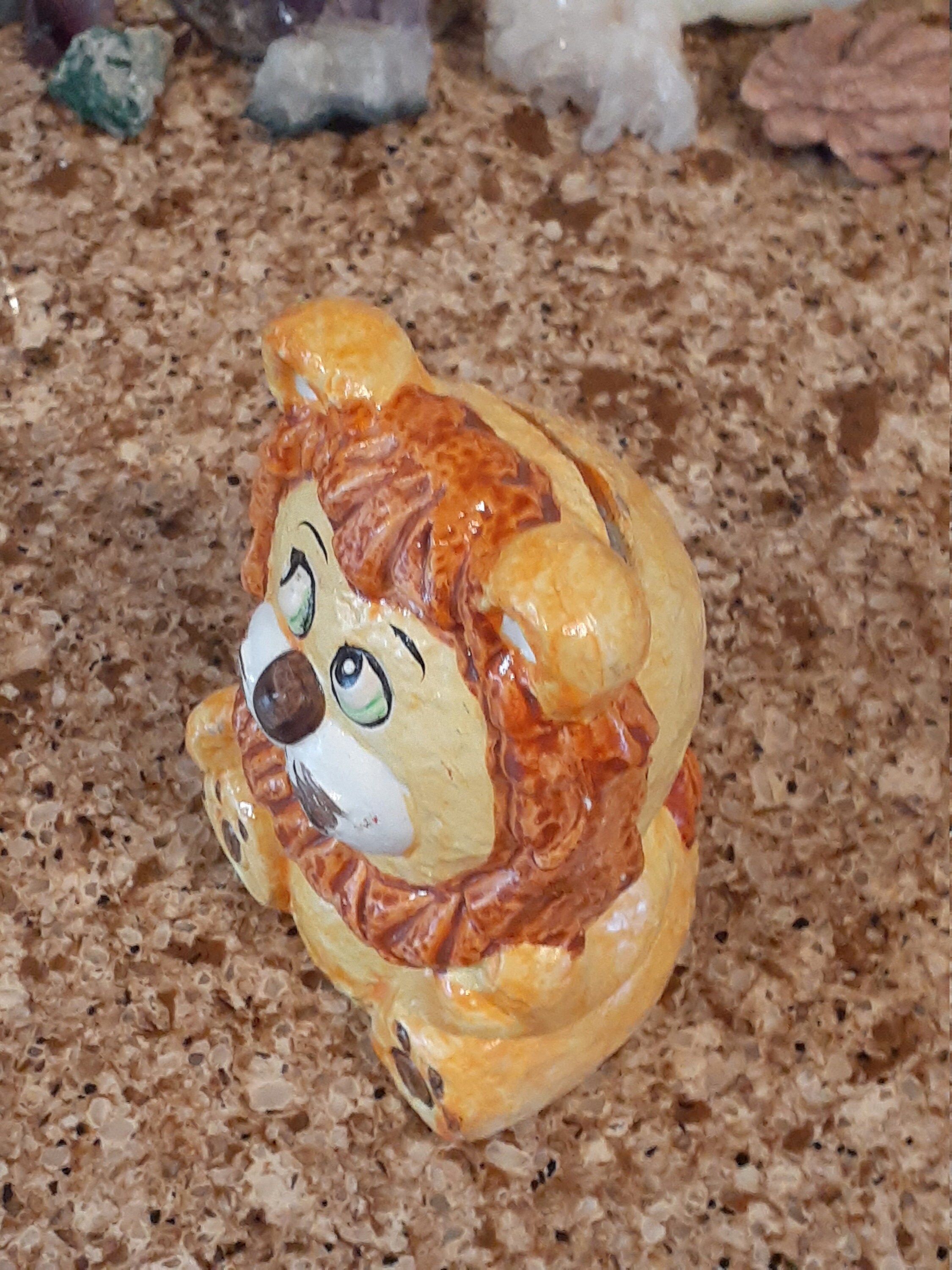 Vintage Ceramic LION PIGGY Change Coin Penny Bank,lion Shaped Bank ...