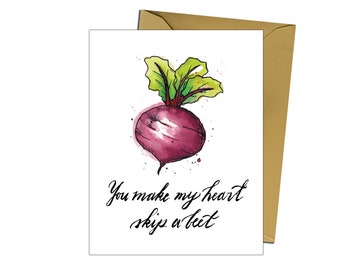 You Make My Heart Skip a Beet Printable - Etsy