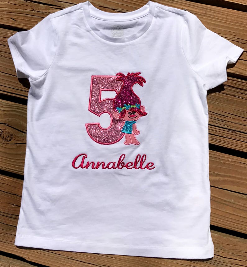 Trolls Poppy Birthday Shirt Poppy Troll Birthday Shirt for | Etsy