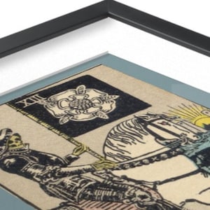 Death Tarot Card Art Print Framed and Matted - Etsy