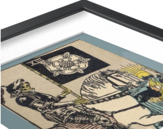 Death Tarot Card Art Print Framed and Matted - Etsy