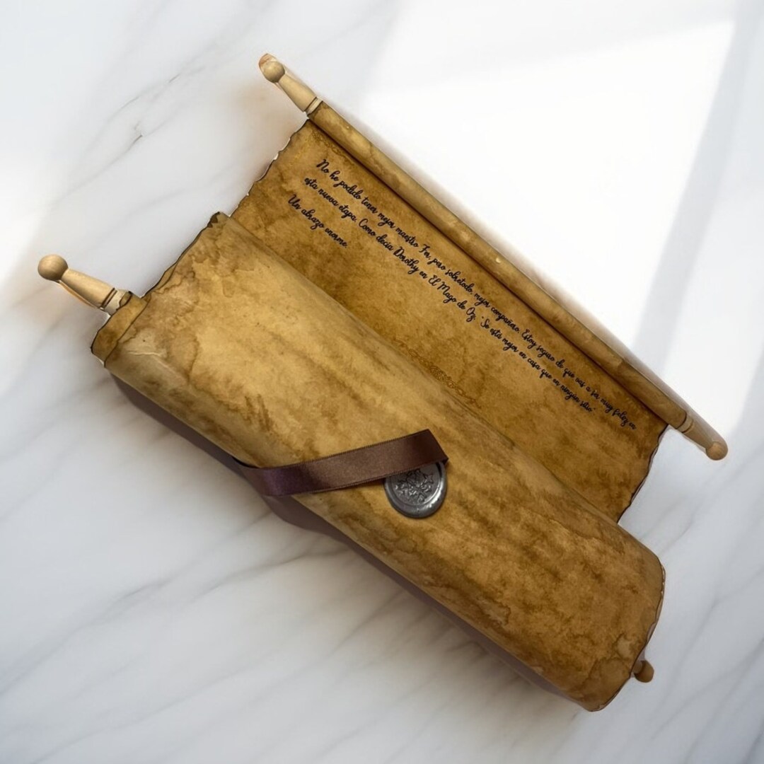 Custom Aged Paper Scroll. Graduation, Retirement, Wedding, Anniversary ...