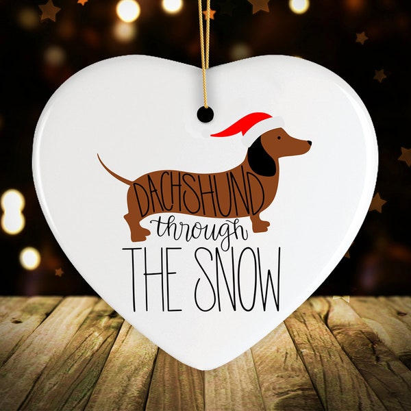 Dachshund Through the Snow - Etsy