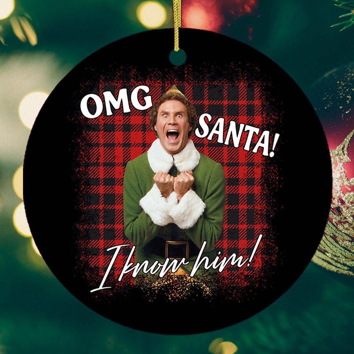 Buddy The Elf Funny Christmas Ornament | Etsy