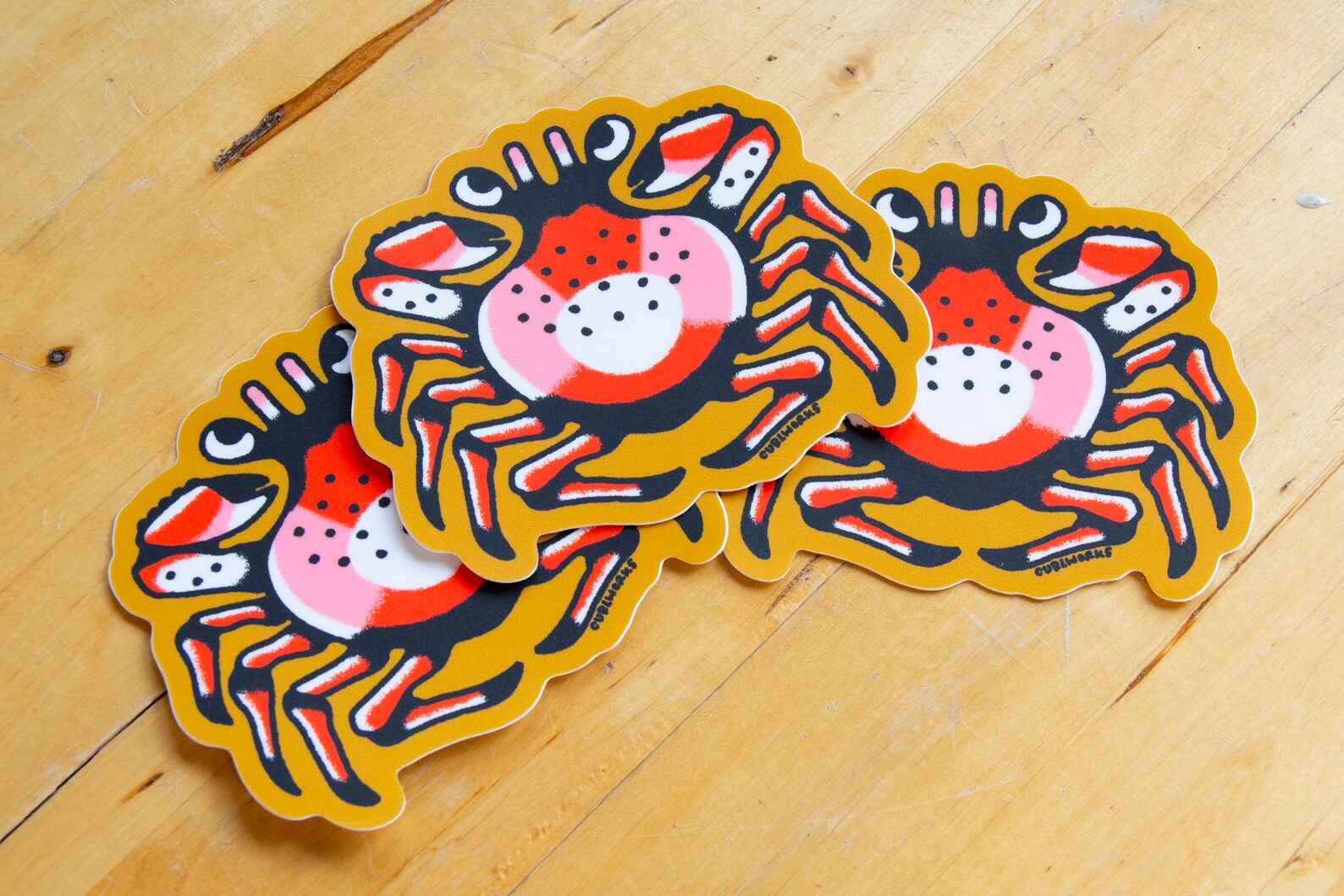 Crab 3 Vinyl Sticker, Matte Durable Weatherproof Vinyl Decal - Etsy