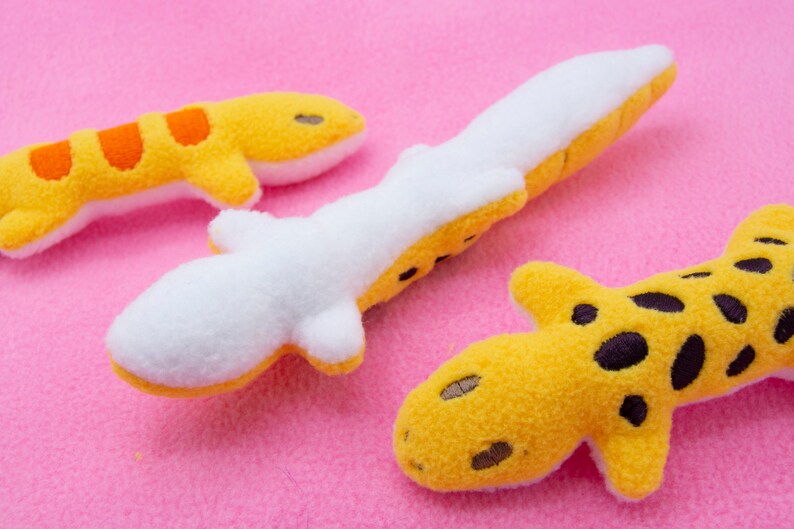 Leopard Gecko Plush Toy life sized embroidered friendly | Etsy