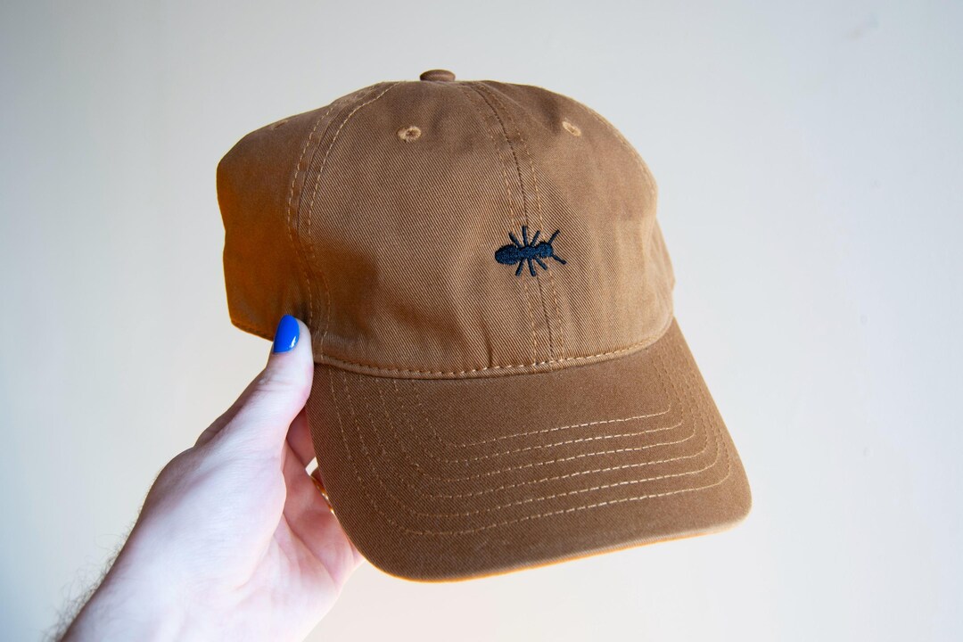 Ant Hat Brown Dad Cap With Embroidery - Etsy