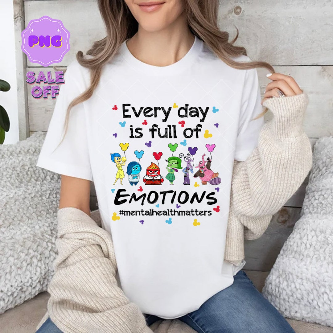 Every Day Emotions Mental Health Matter Png, Inside Out Dis-ney Png ...