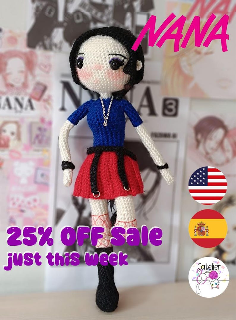 Anime Inspired Amigurumi Pattern | Japanese Anime Doll Tutorial – 25% ...