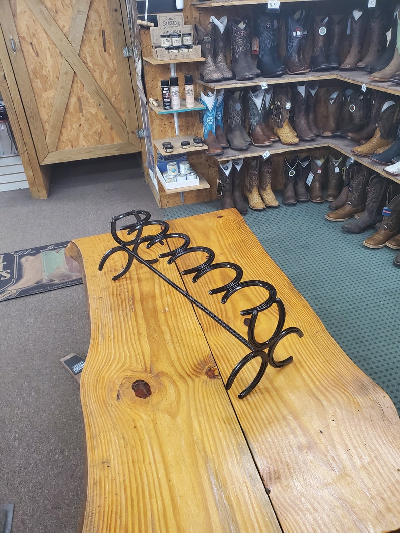Horseshoe Boot Rack 3 Pair - Etsy
