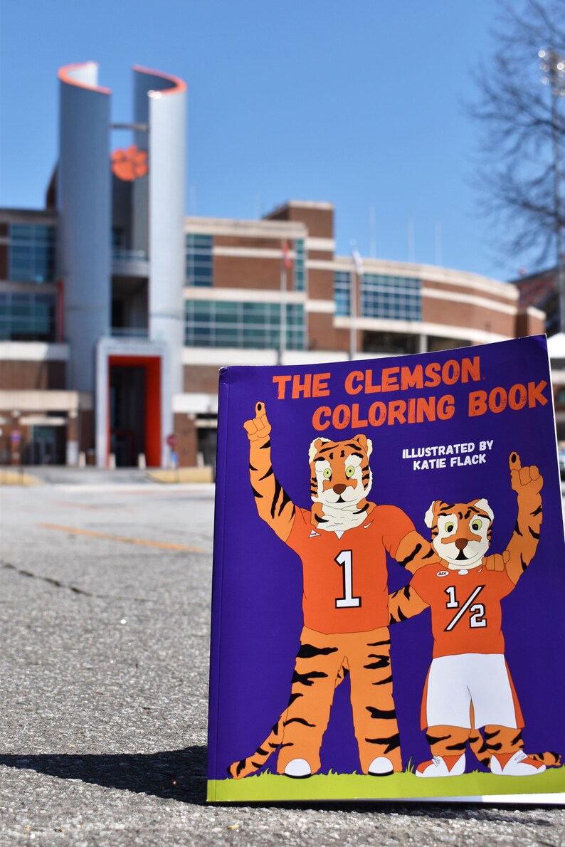 The Clemson Coloring Book Adult Coloring Book Kid's - Etsy