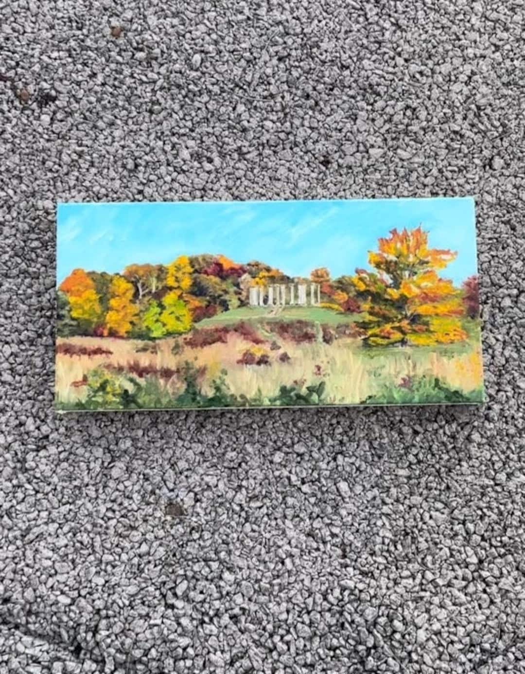 Original DC Arboretum Landscape Oil Painting, Autumn Landscape Painting ...