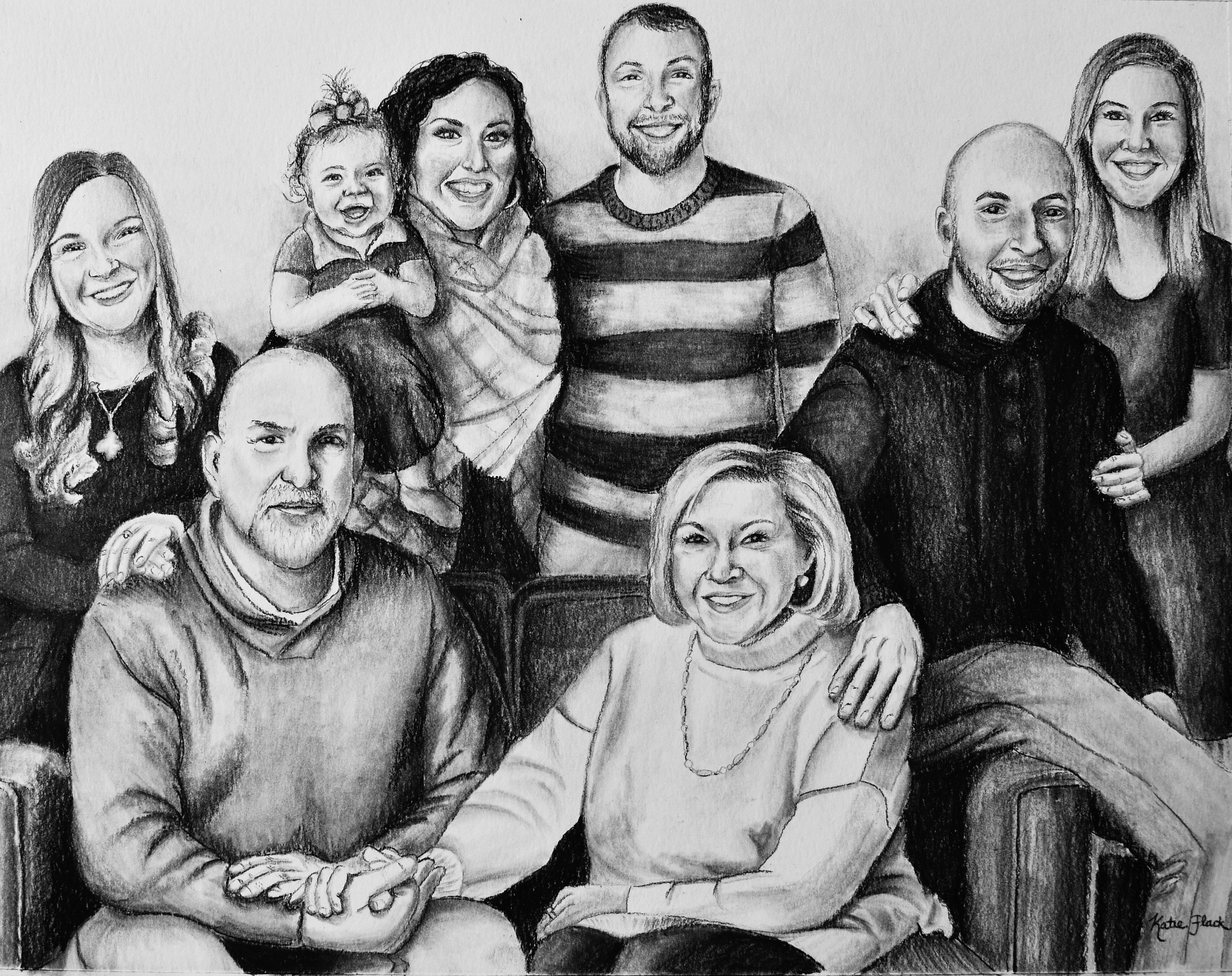 Custom Hand Drawn Portraits | Etsy