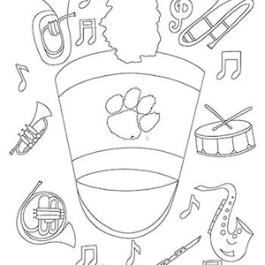 The Clemson Coloring Book, Adult Coloring Book, Kid's Coloring Book ...